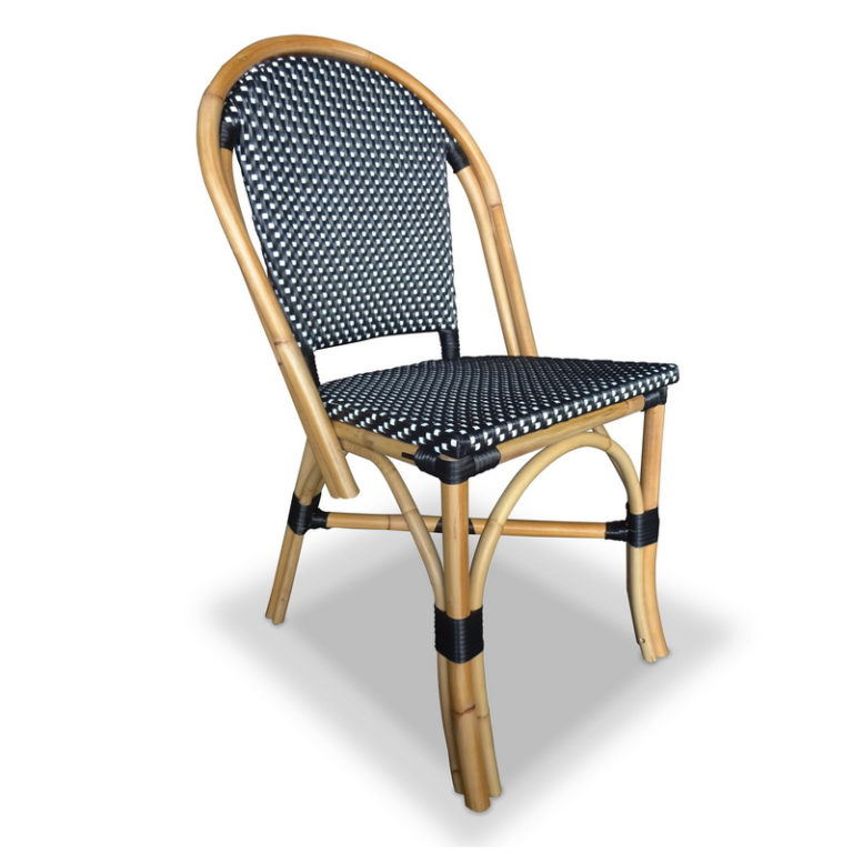 Beautiful Rattan Bistro Chairs With Authentic French Style